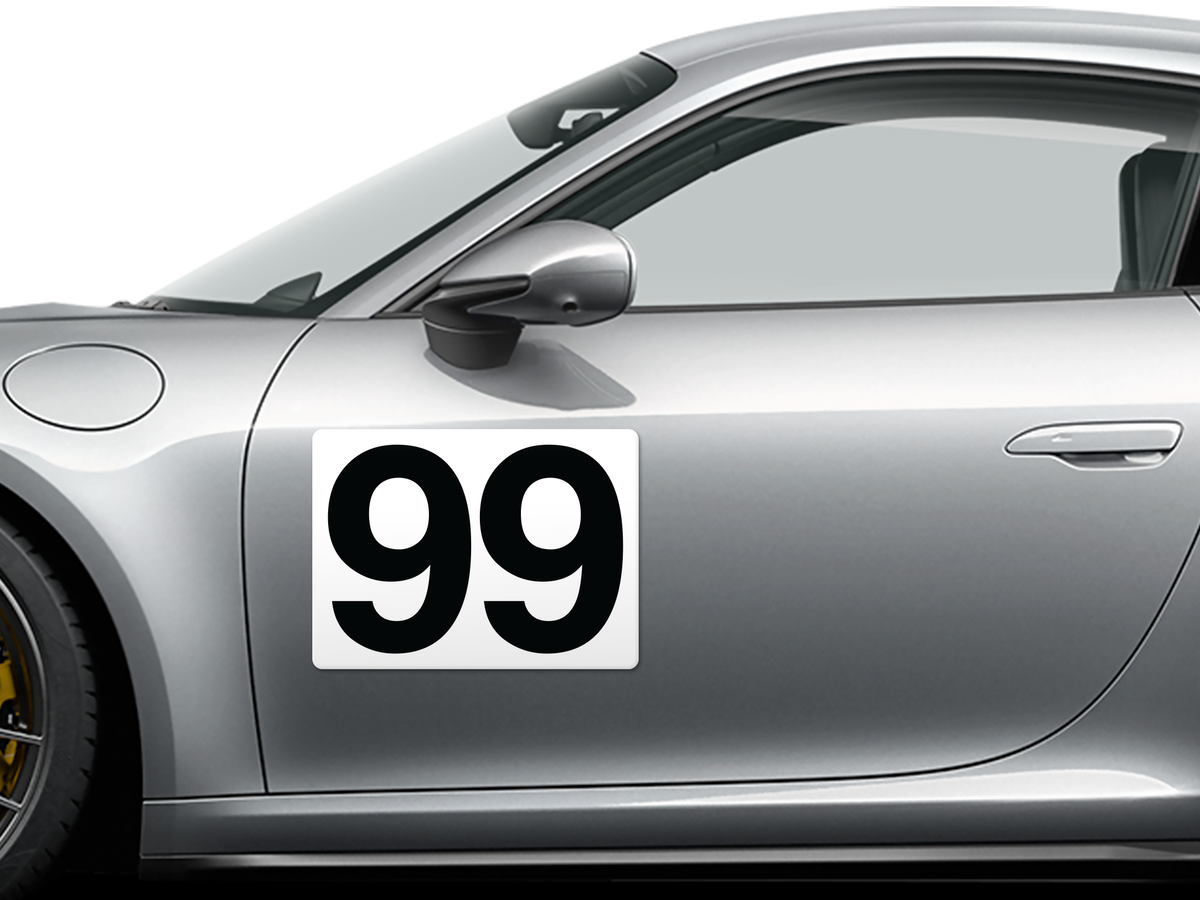 Number Plate - Simple – TrackDecals