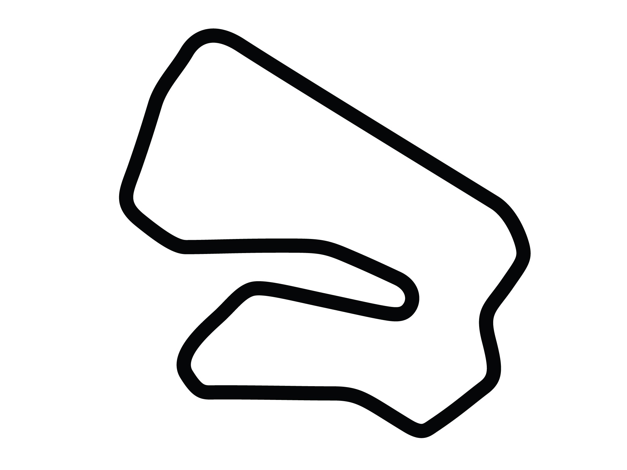 Pocono Int'l Raceway East Option 1 Course Decal – TrackDecals