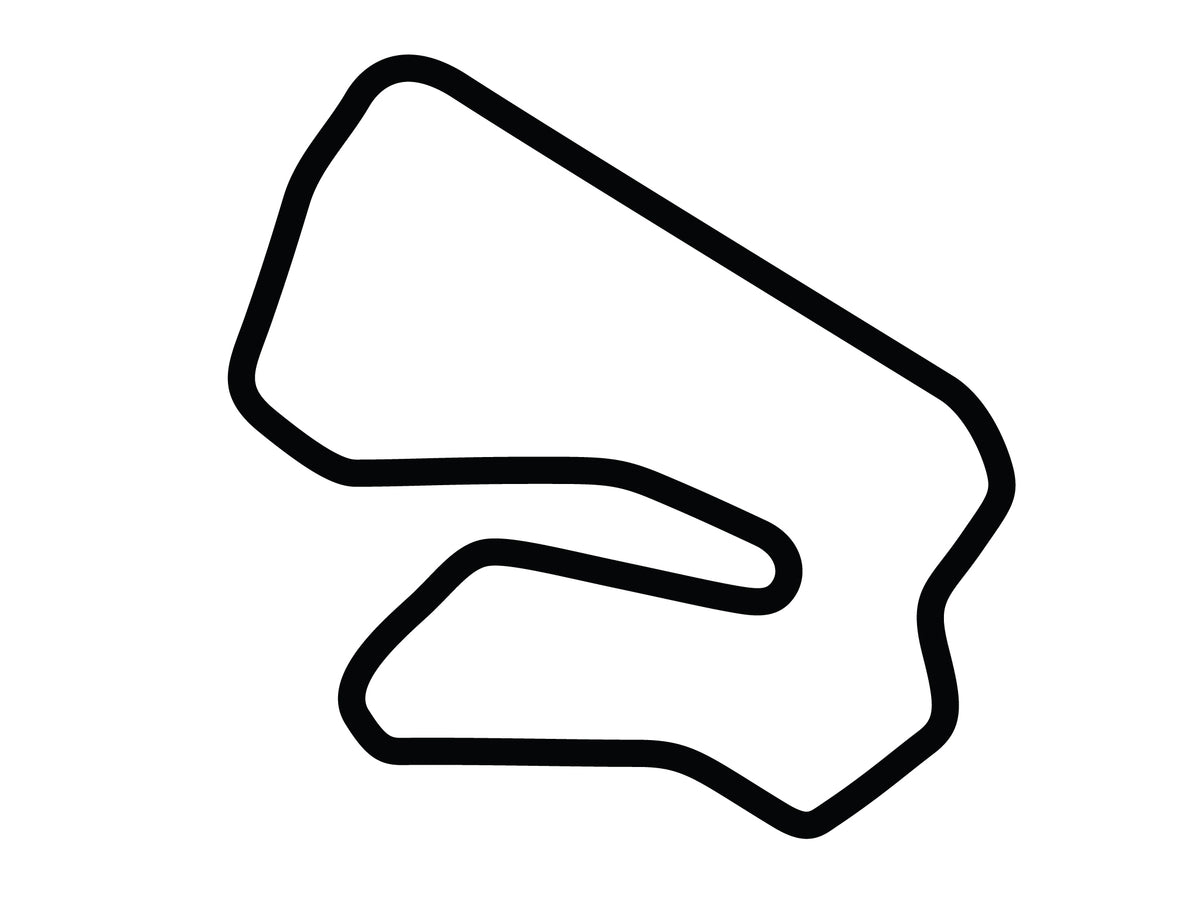 Pocono Int'l Raceway East Option 1 Course Decal – TrackDecals