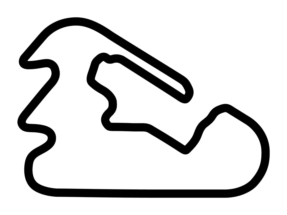 Pocono Int'l Raceway Extra Long Course Decal – TrackDecals