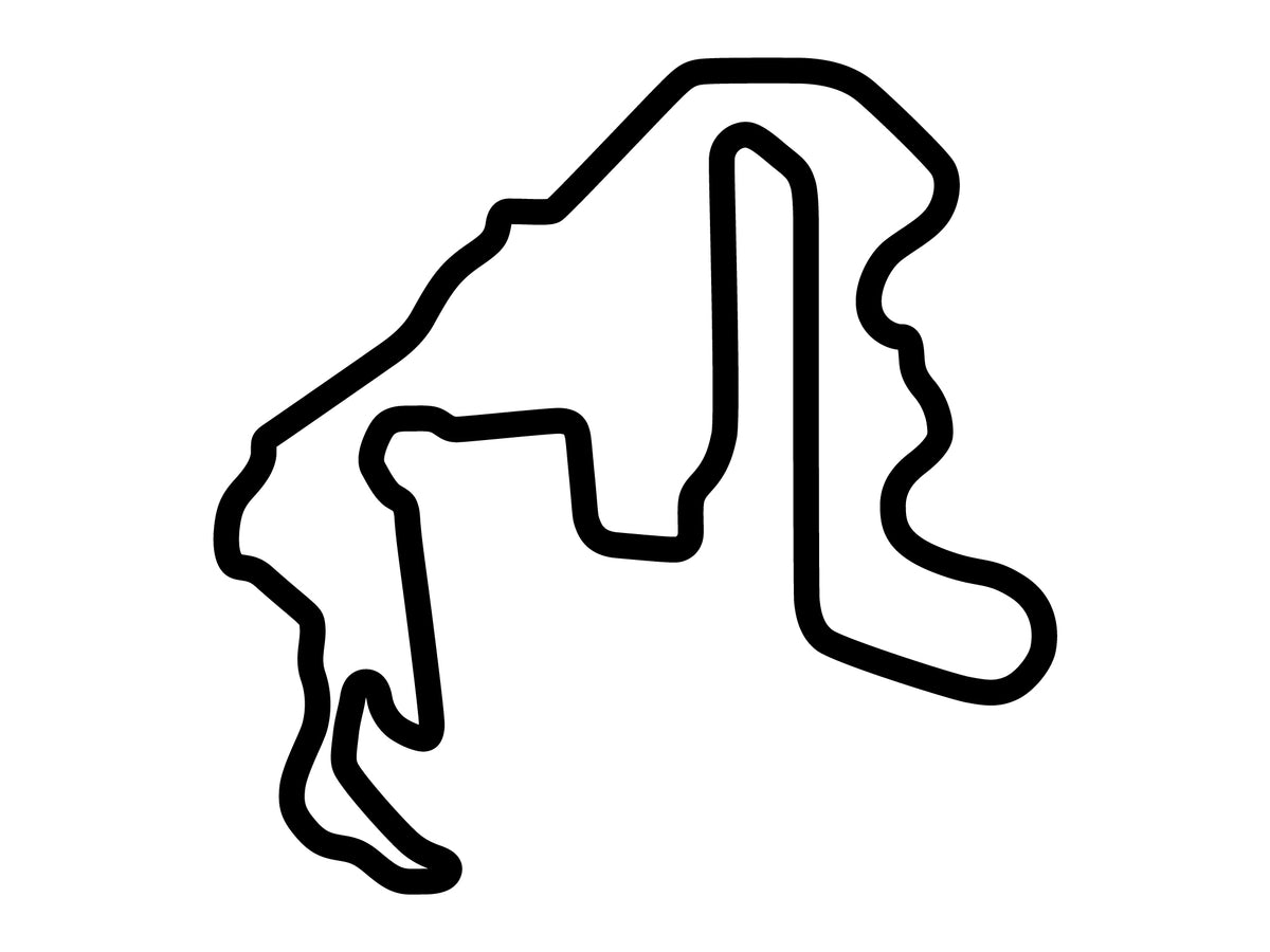 Thunderhill Raceway Park 5 Mile Course Decal – TrackDecals