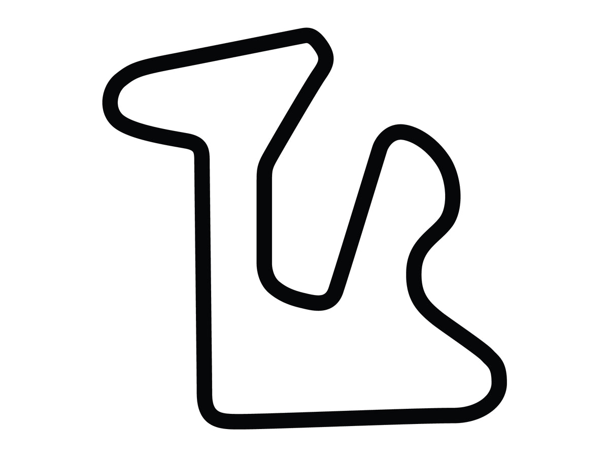GingerMan Raceway Original Course Decal – TrackDecals