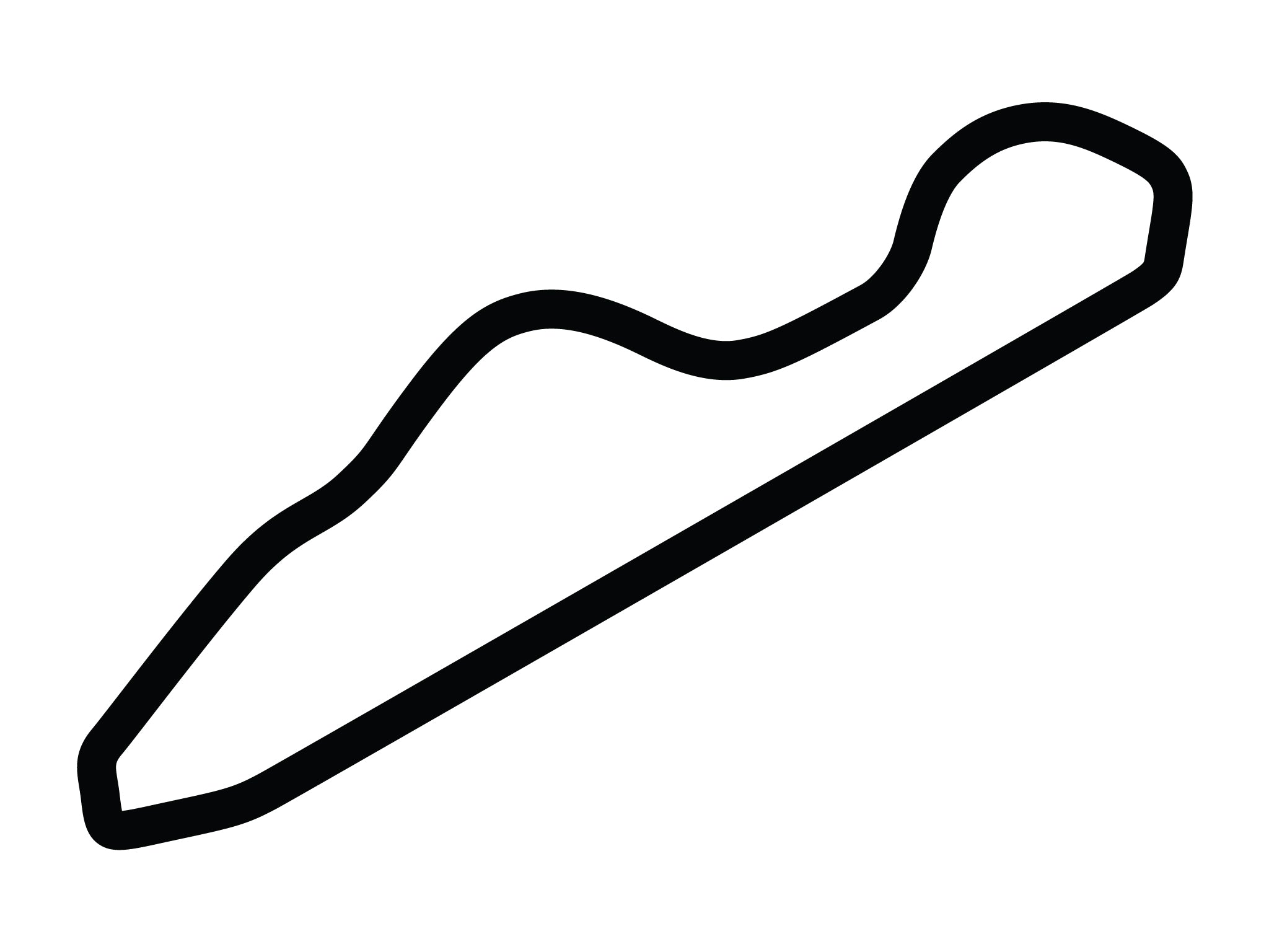 National Corvette Museum Motorsports Park Race Loop Course Decal ...
