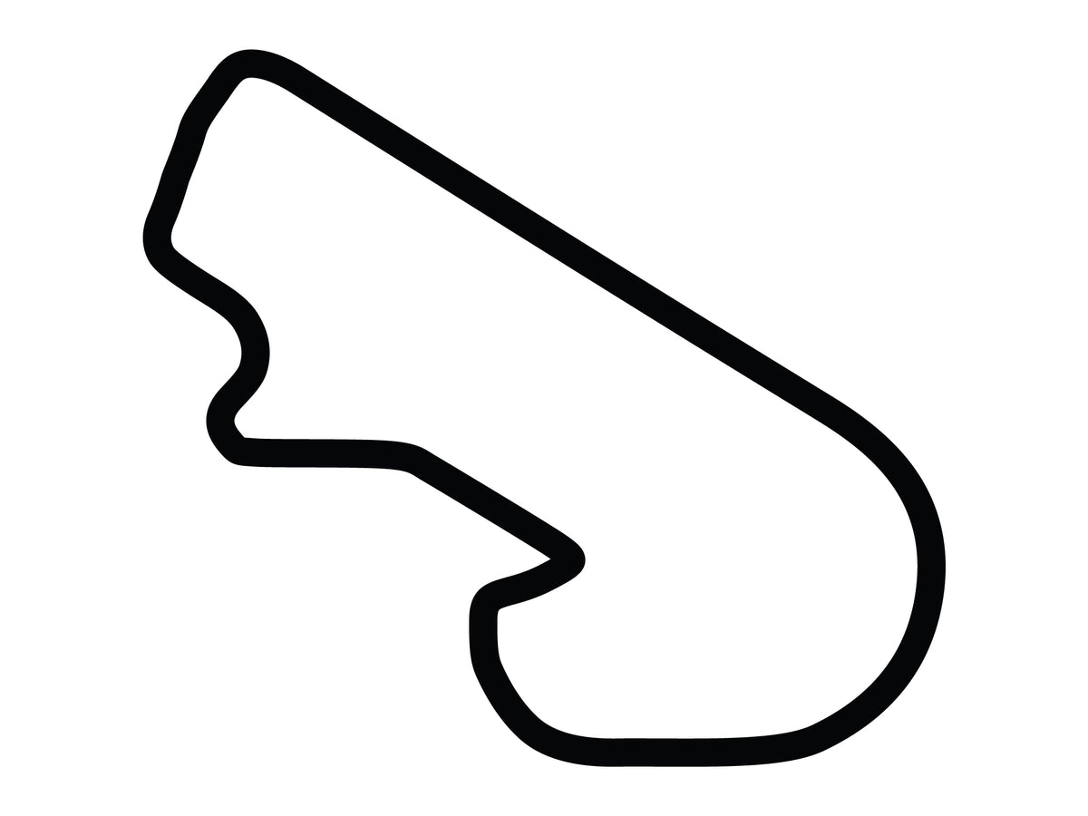 Pocono Int'l Raceway South East Option 5 Course Decal – TrackDecals