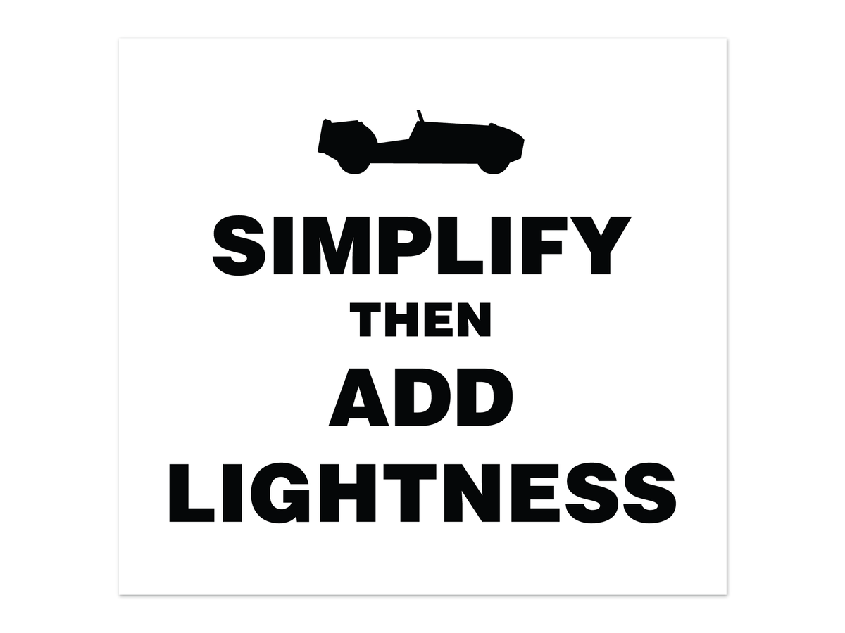 Simplify Then Add Lightness Sticker – TrackDecals